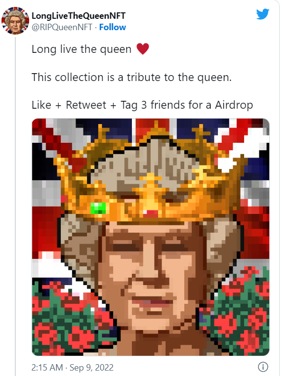 Altcoin Degens Make Crypto From the Queen's Passing