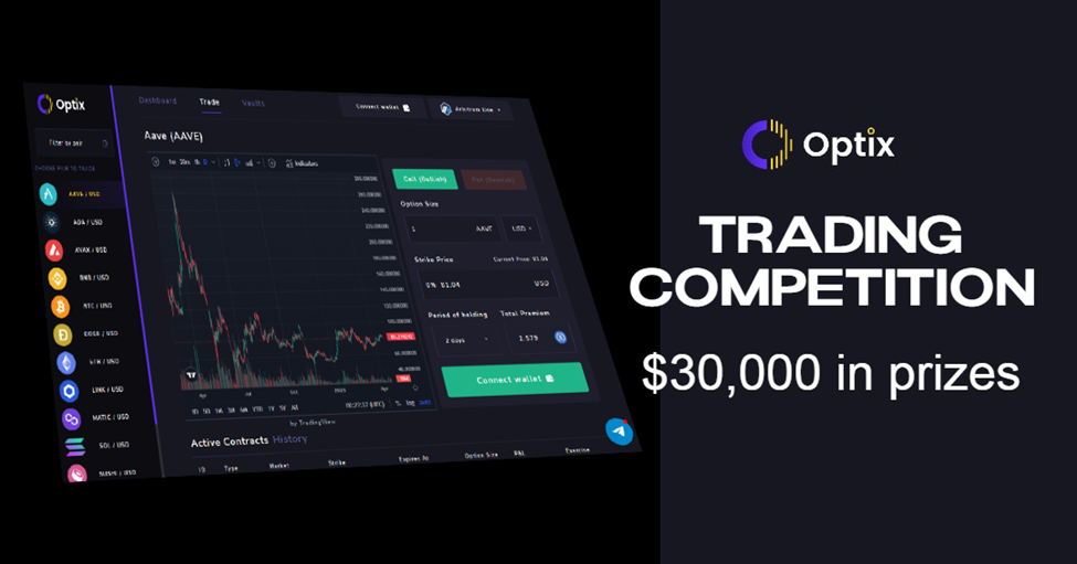 Optix Launches an Altcoin Option Trading Competition with Prizes Worth $30K